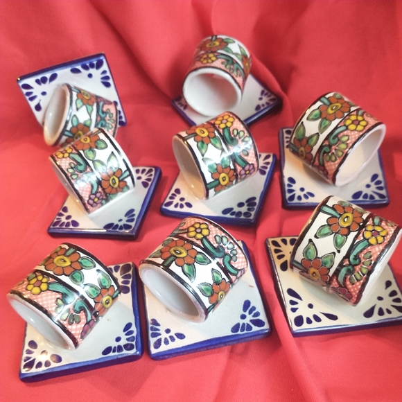 TOMAS HUERTA | Dining | Spectacular 8 Tomas Huerta M Talavera Signed ...